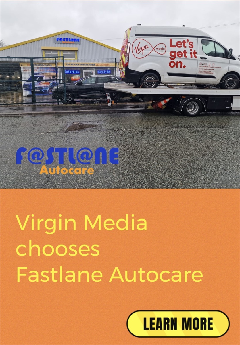 Virgin Media Choose Fastlane Autocare - Fleet Servicing & Repairs