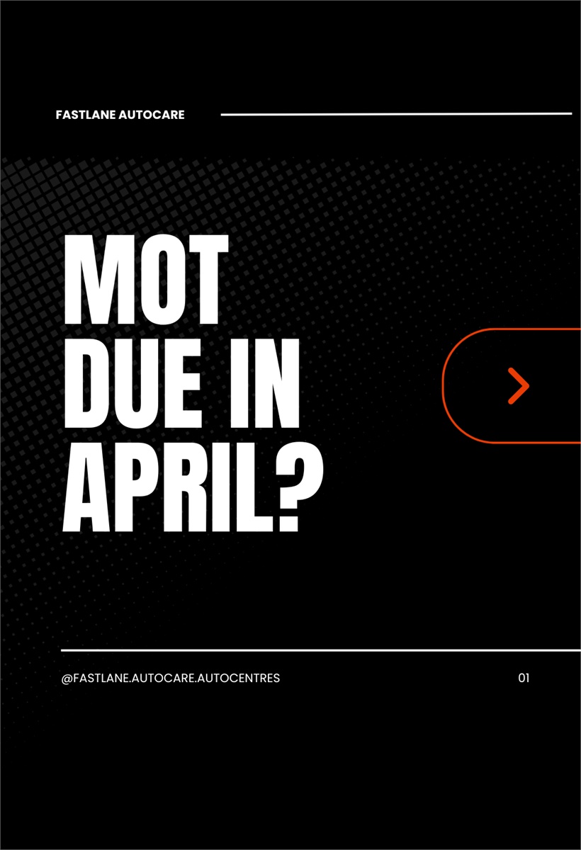 Has Your MOT Creeped Up On you? April MOT's Is Yours Due?
