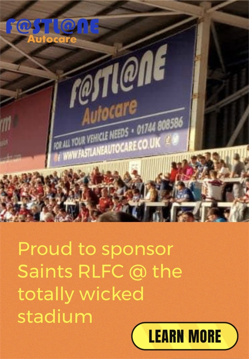 Fastlane Autocare Partner Up With Saints RLFC : St Helens Car Repair